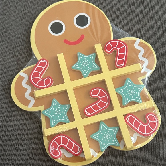 Toys | Wooden Gingerbread Man Tic Tac Toe Game New | Poshmark